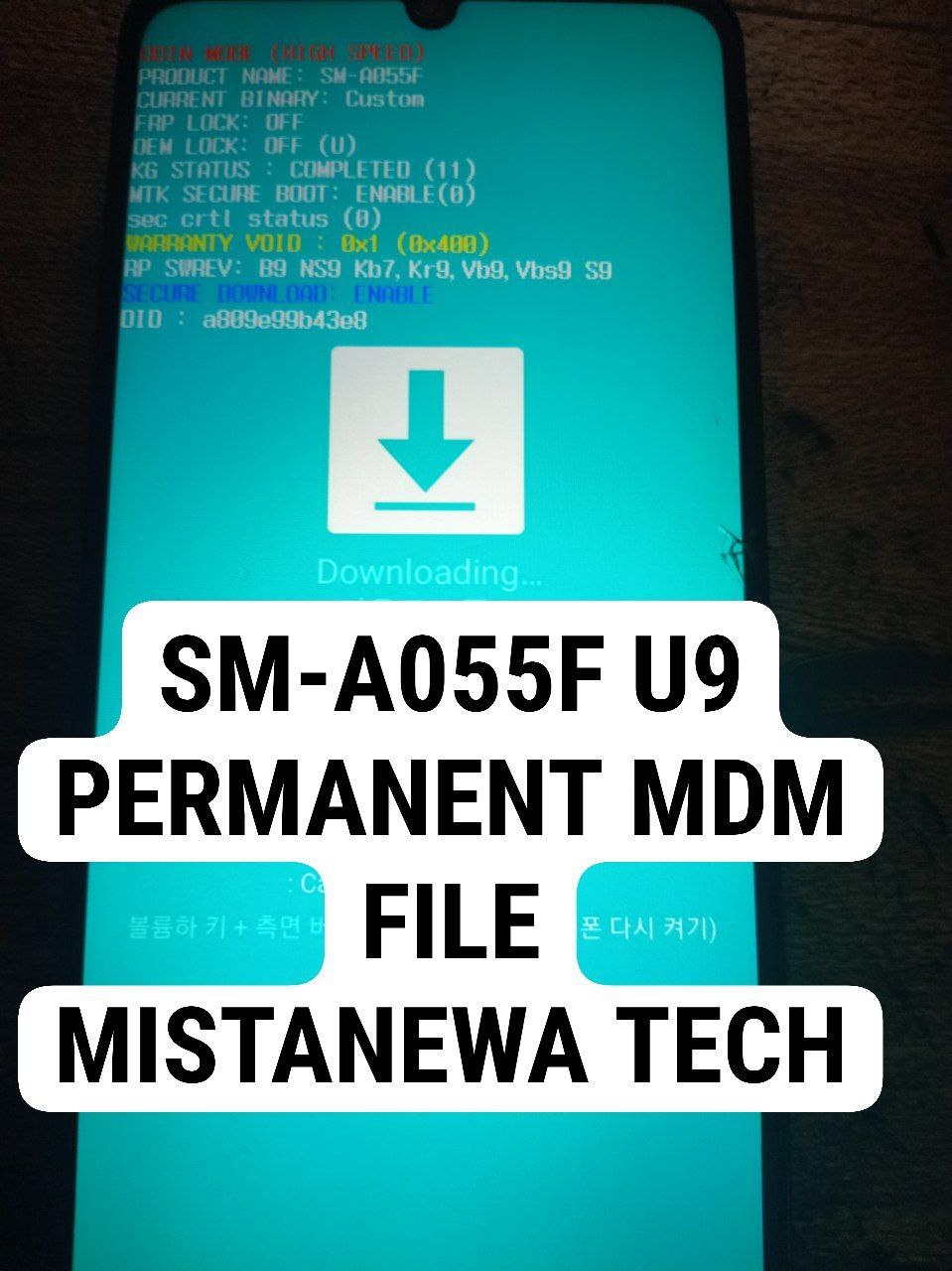 SAMSUNG A05 [ SM-A055F ] U9 PERMANENT KG OFF SOLUTION [ISP SOLUTION]FLASH 64,UFI,EASYJTAG ...